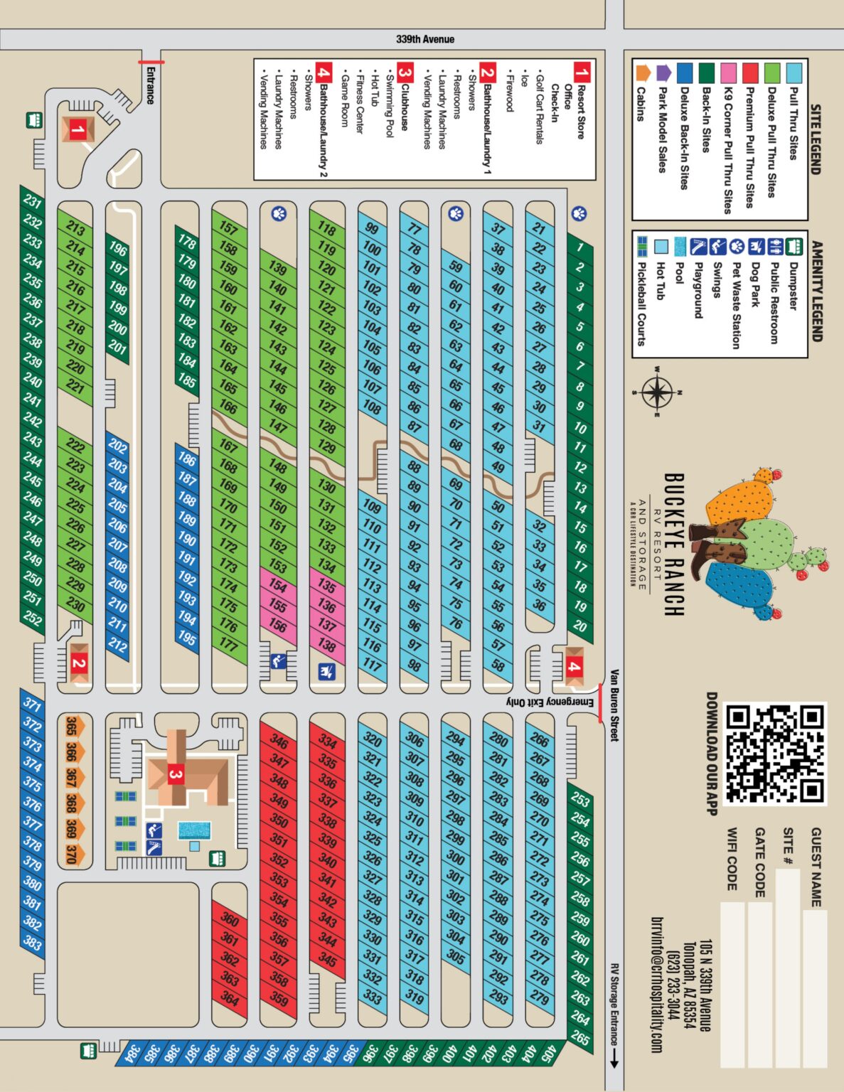 Buckeye Ranch RV Resort Site Map – Navigate Your Stay